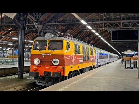 EP09-046 Rodzyn z IC 86100 Bosman z Kołobrzegu wjeżdża na stację końcową Wrocław Główny.