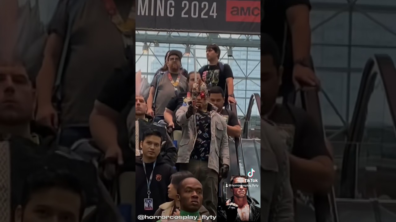 Terminator at NY ComicCon Day 3 catching Sarah Connor