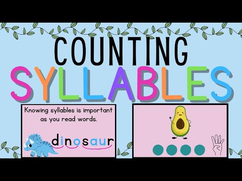 Counting Syllables {Phonemic Awareness}