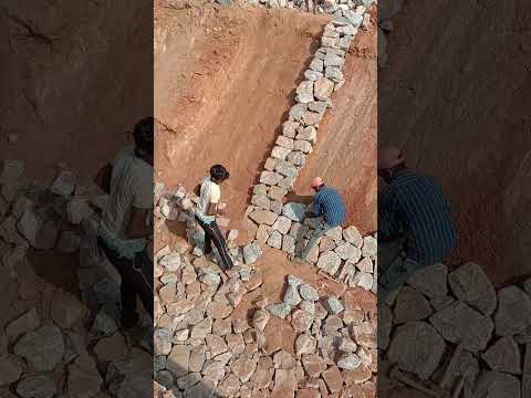 Dry stone pitching 👷♂️🪨👷♂️