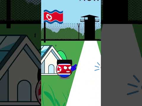 North Korea-South Korea Relations 2018 and 2024  #countryballs #korea #2018 #relationship
