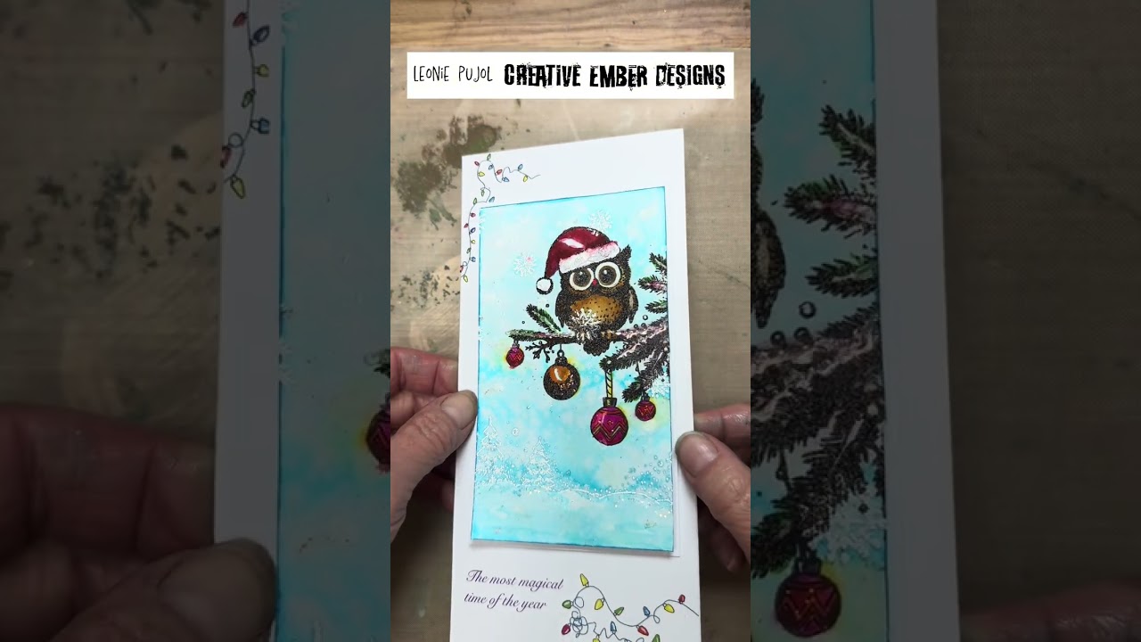 Christmas card made with Creative Ember stamps