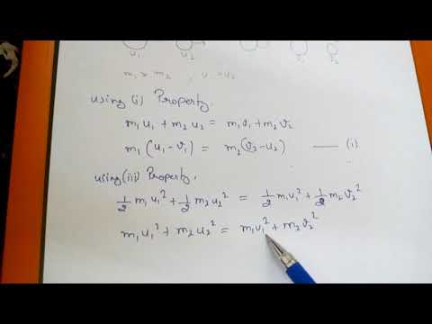 Elastic collision in one dimension