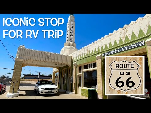 RV Trip Stop at Conoco Tower Station and U Drop Inn: Shamrock TX