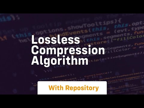 Lossless compression algorithm