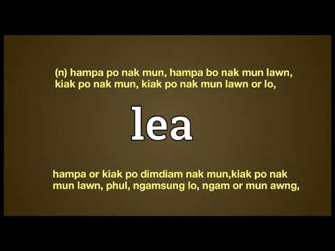 lea meaning in Ngawn
