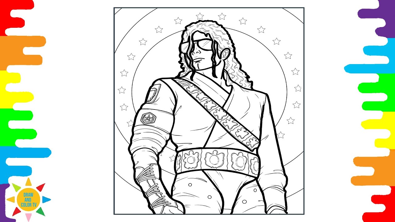 Michael Jackson Coloring Pages | Greatest Pop Star