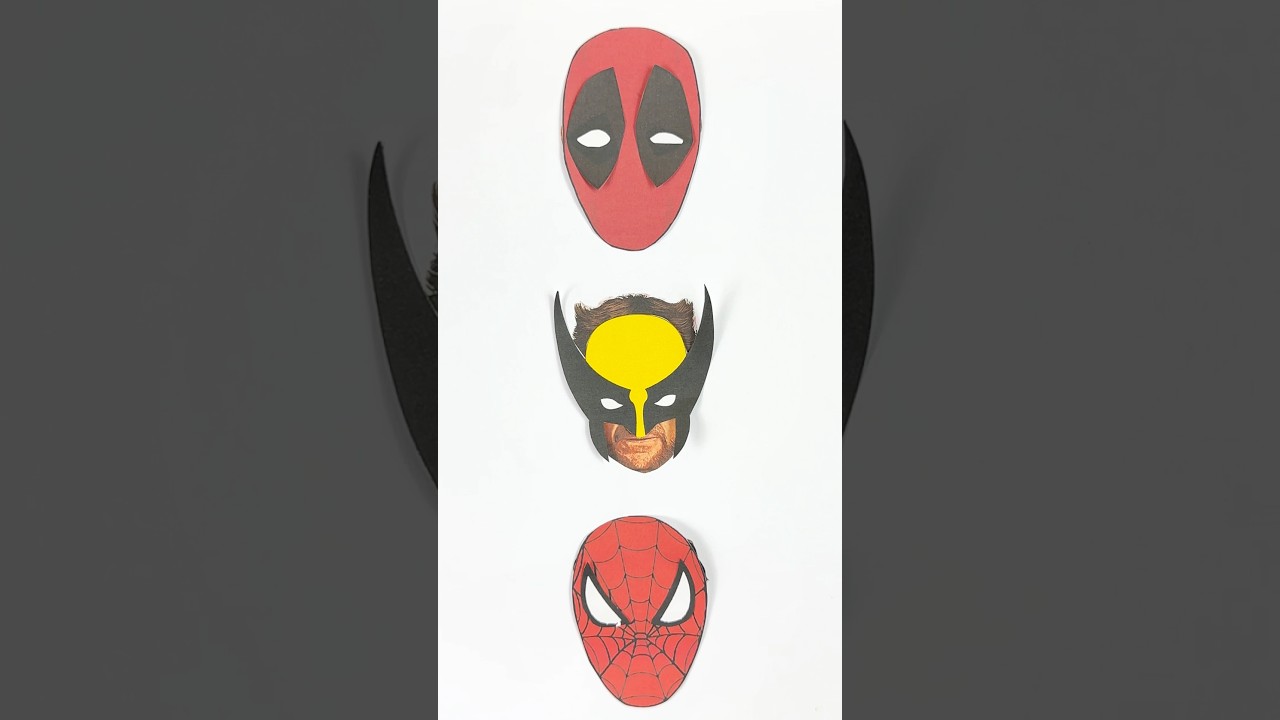 Deadpool X wolverine X spiderman paper diy #deadpool #spiderman #deadpool3