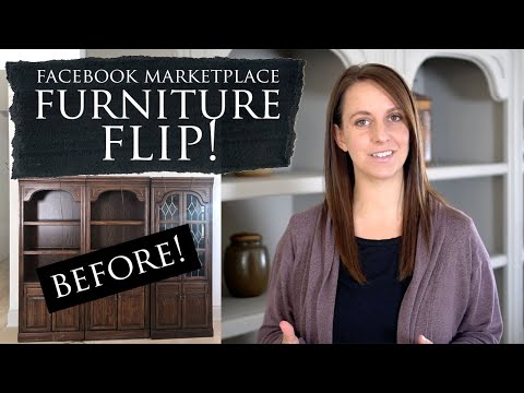 Facebook Marketplace Furniture Flip | Before and After Bookshelf