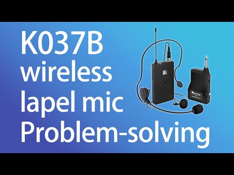 Tutorial on FIFINE Wireless Lavalier Microphone K037/037B