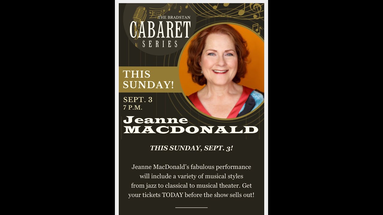 Jeanne MacDonald - Bradstan Cabaret Series / Eldred Preserve - performance clips '22/'23