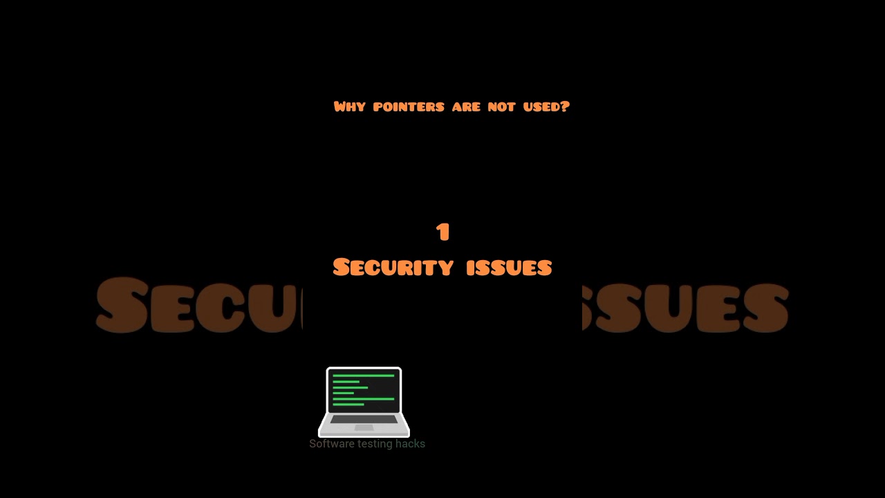 Why pointers are not used in java? #softwaretesting