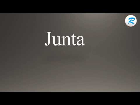How to pronounce Junta