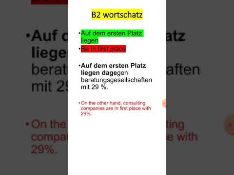 wortschatz b2 #deutsch_lernen