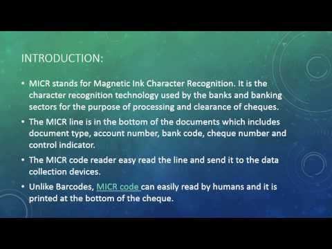 What is MICR code