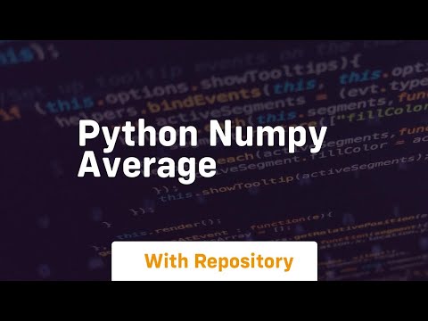 python numpy average