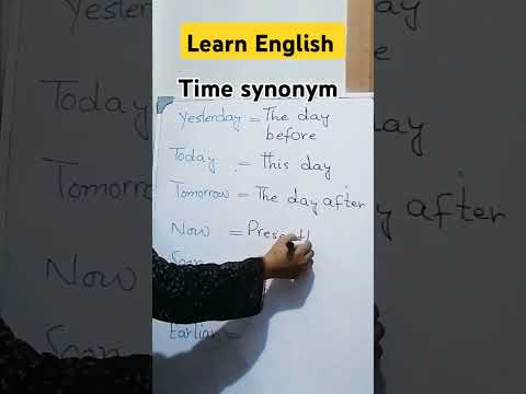 Time Synonym #english #englishlanguage #englishteacher #learnenglish