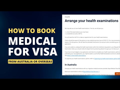 How to book medical appointment for Australian visa