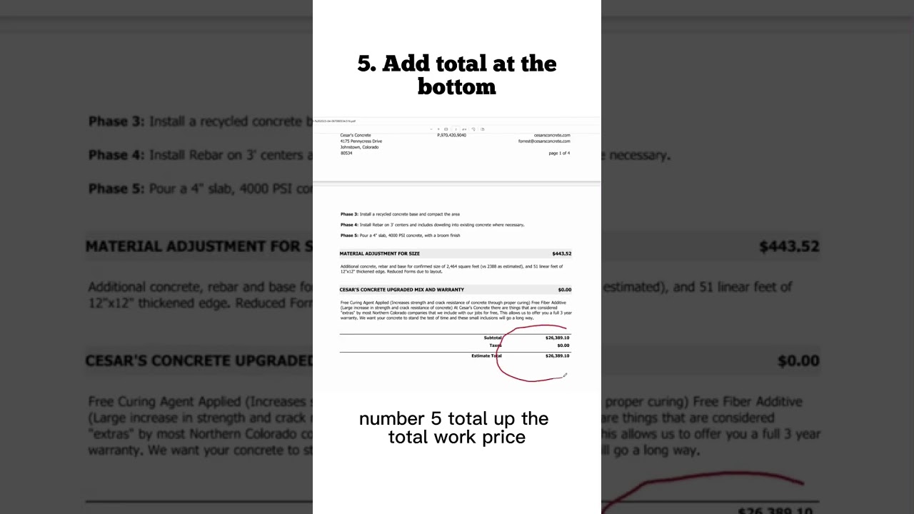 A professional estimate can help you win more bids and projects 📈 #shorts