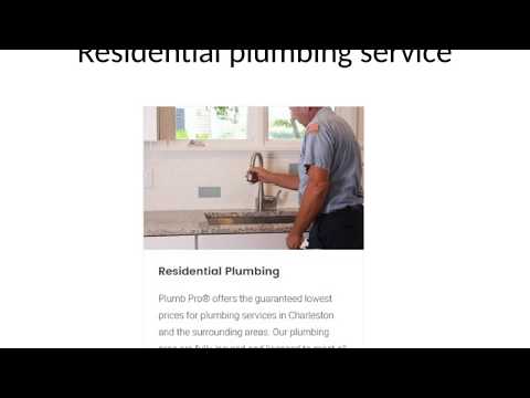 plumber near me Charleston SC - plumbing company Charleston - plumbing services Charleston SC