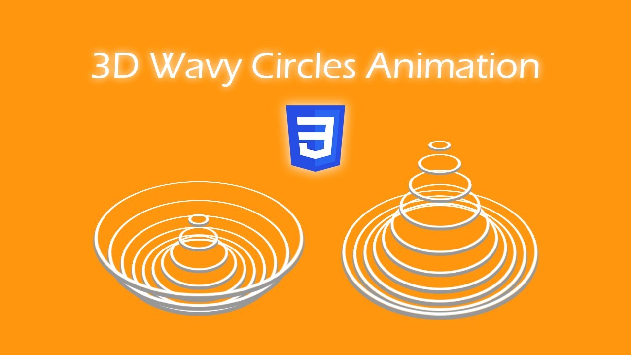 3D Wavy Circles Animation with HTML & CSS - Wavy Loader