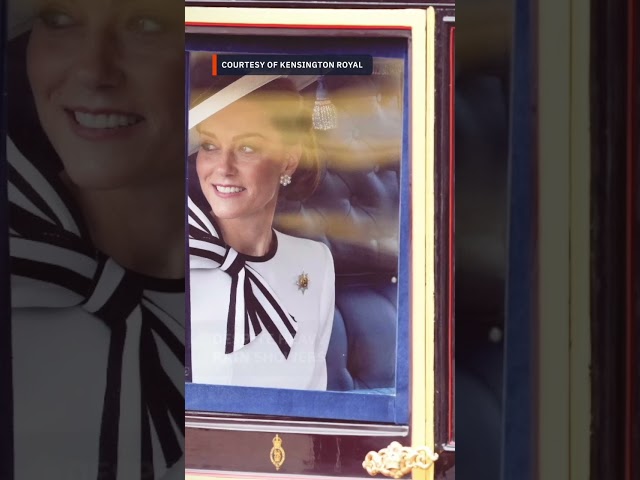 Kate, Princess of Wales, waves to crowds in first public appearance ...