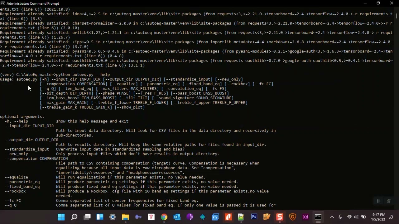 Generating custom equalizer settings using python and autoeq to neutralize our headphone earphone