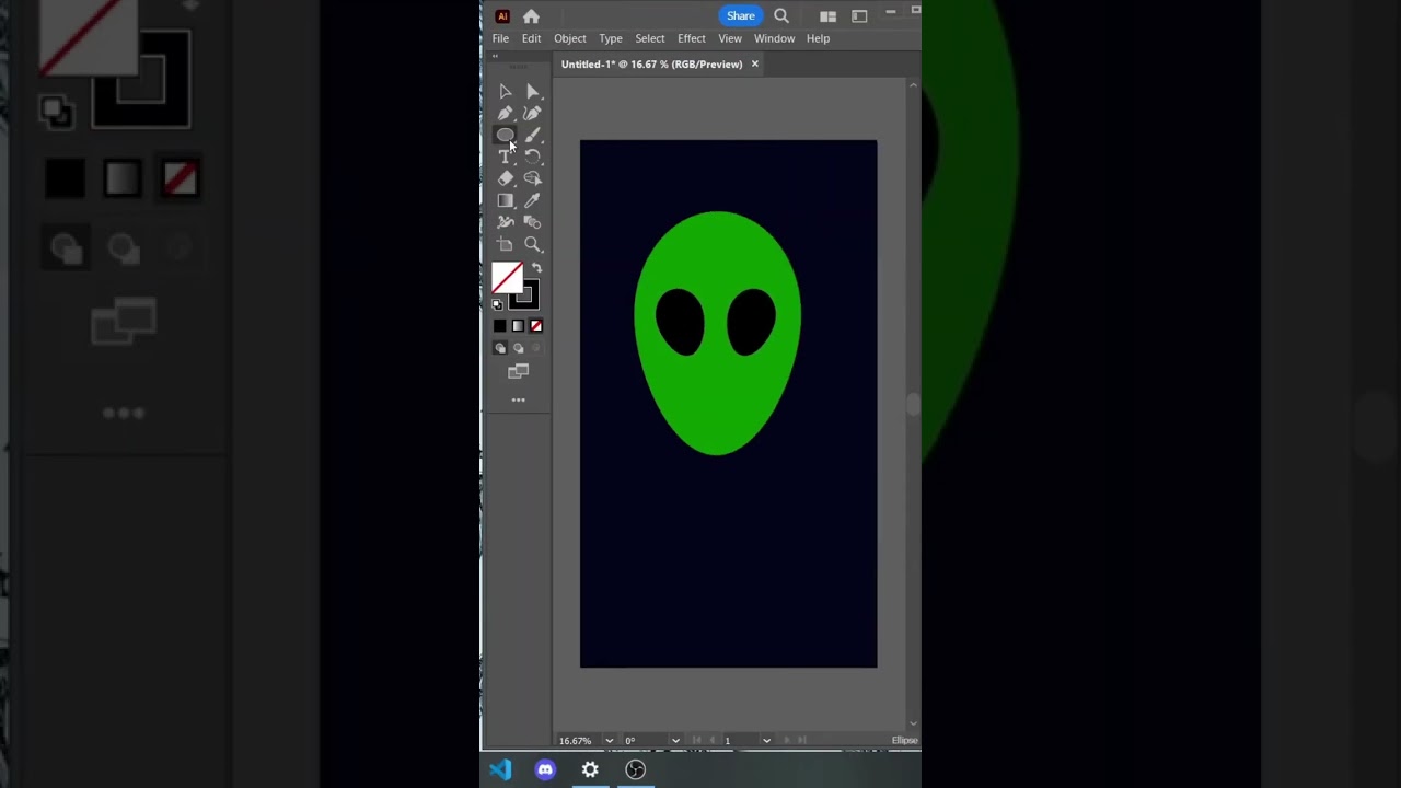 Ufo Vector | Adobe illustrator #shorts