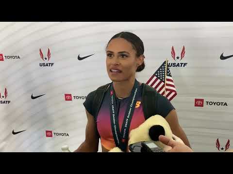 Sydney McLaughlin talks about breaking her own world record in the 400 hurdles.