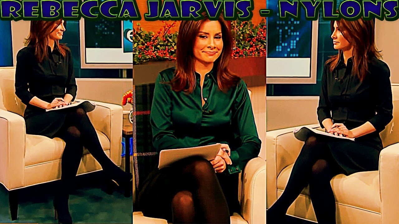 Rebecca Jarvis FullHD Pantyhose Nylons Collant Strumpfhose on The Early Show