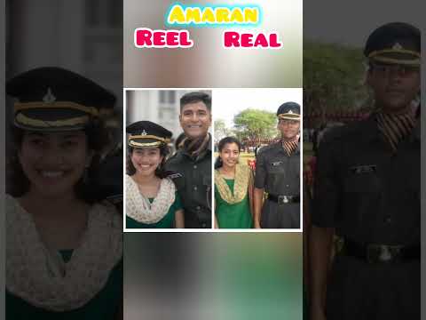 ????AMARAN movie Reel vs Real????#shorts