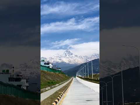 View of the Himalayas in Pokhara 😍