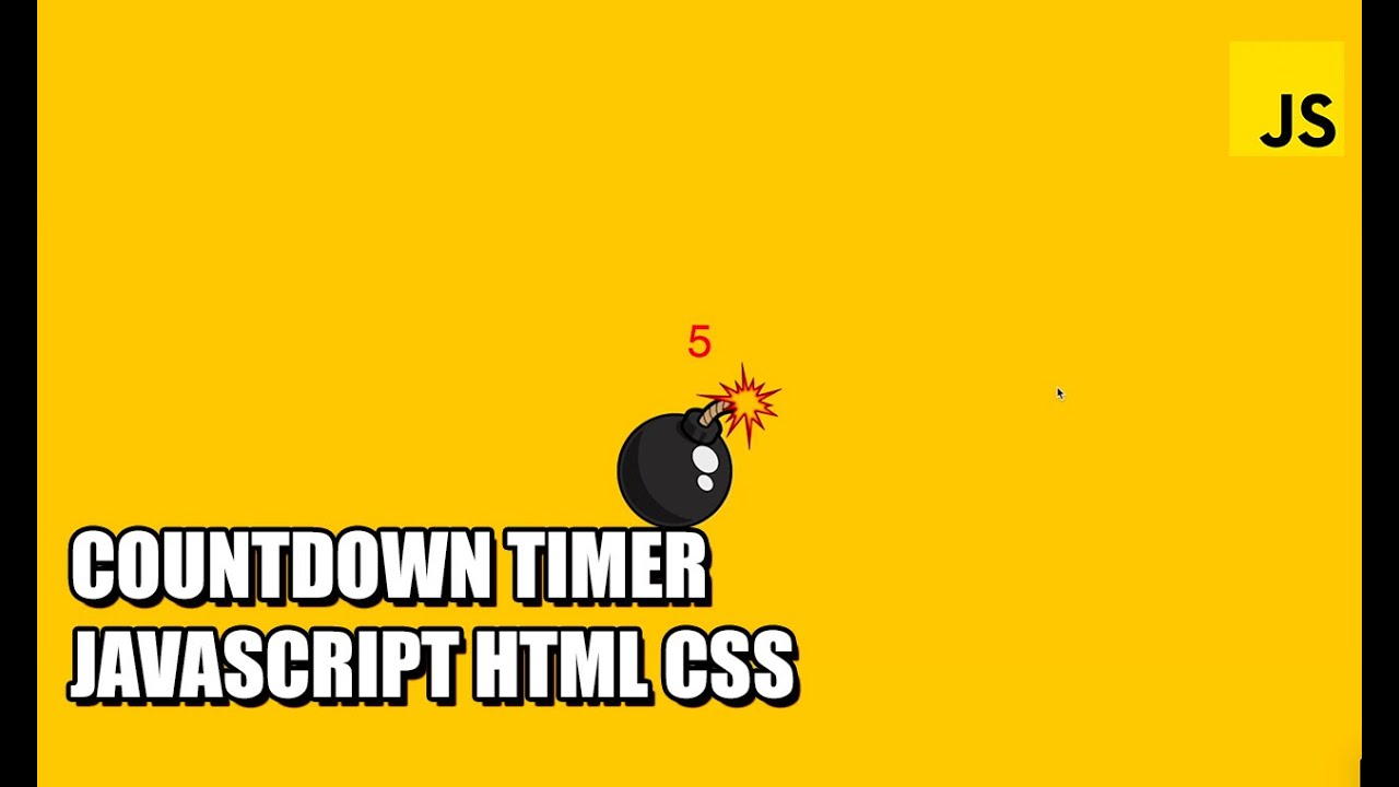 Countdown Timer | JavaScript HTML CSS