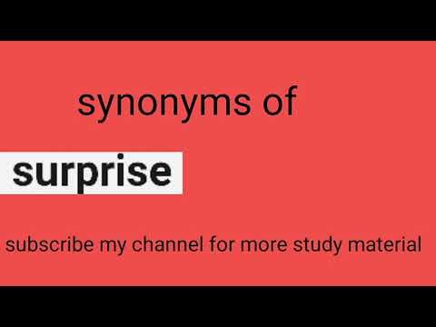 synonyms of surprise in English