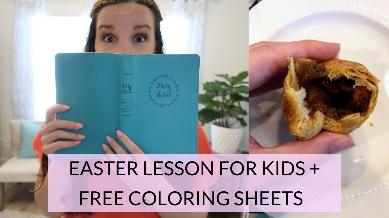 EASTER SUNDAY OBJECT LESSON FOR KIDS + Free Coloring Sheets for Holy Week