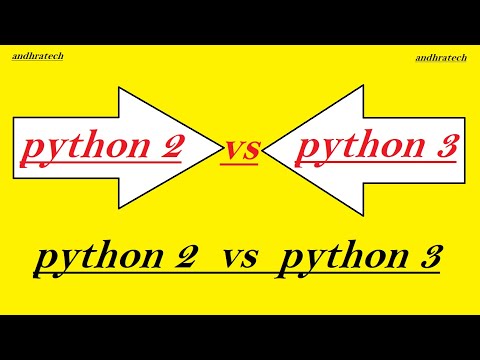 python 2 vs python 3 || the difference between python 2 and python 3.