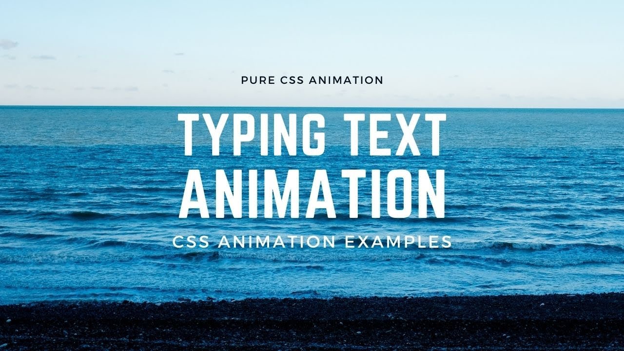 Pure CSS Typing Text Animation | CSS Animation Examples