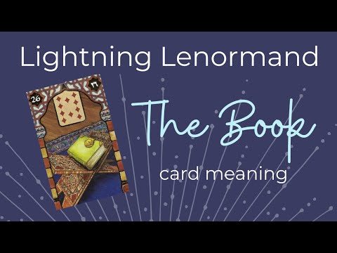 The Book Lenormand Card Meaning - Lightning Lenormand