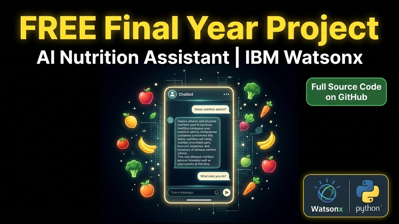 Free Final Year Project with Source Code | AI Nutrition Assistant | IBM Watsonx + RAG + LangGraph
