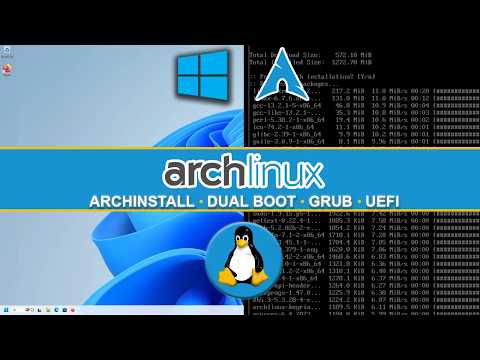 How To Install Arch Linux | Dual Boot Windows | GRUB | UEFI