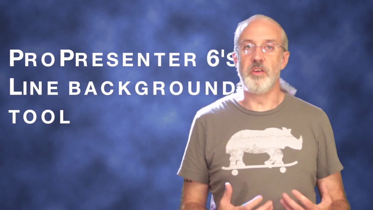 How to use ProPresenter 6s Line Background Tool