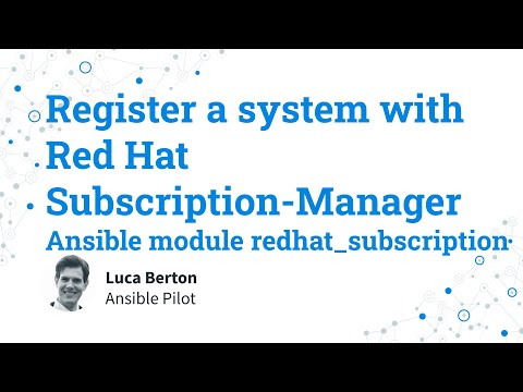 Register a system with Red Hat Subscription-Manager - Ansible module redhat_subscription