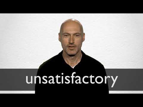 UNSATISFACTORY Synonyms | Collins English Thesaurus