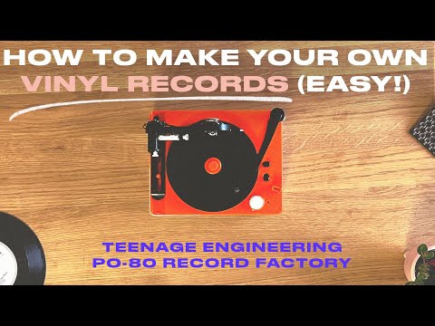 TEENAGE ENGINEERING PO-80 "RECORD FACTORY”: FIRST VINYL CUT