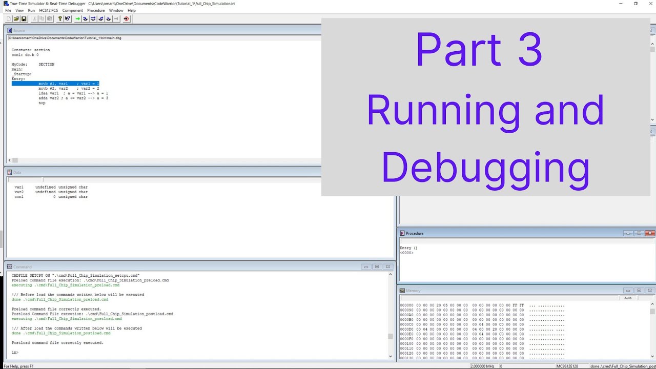 Running and Debugging | Assembly Language Tutorial | Part 3