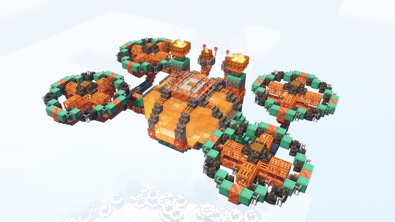 How to build Steampunk Drone - Minecraft tutorial - マイクラビルダーズ