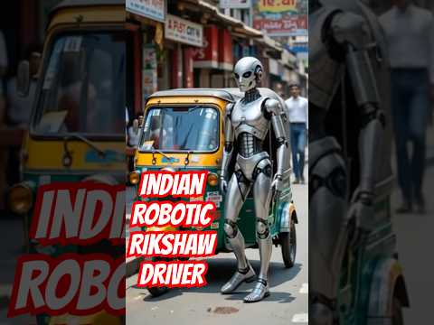 Ai robot indian auto rikshaw driver #indianreels #scifi #ai
