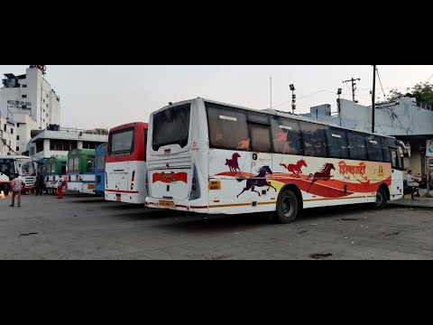 SOLAPUR MSRTC BUS DEPOT : MSRTC ST BUSES : SOLAPUR , MAHARASHTRA , INDIA