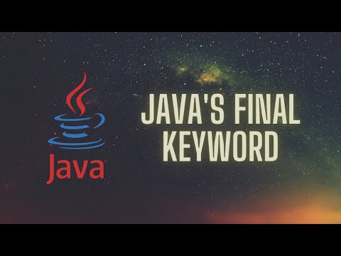 The Final Keyword in Java