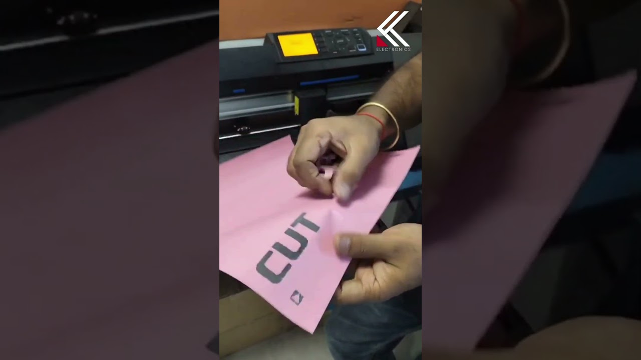 Sticker Cutting with Graphtec Cutting Plotter | Precision & Speed Demo 🎯